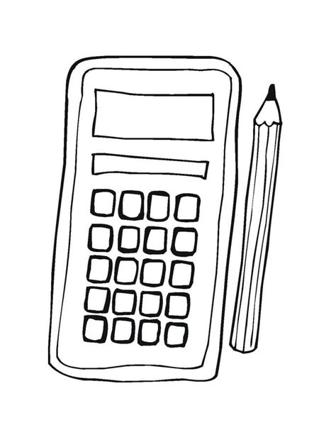 Desenhos De Calculadora Grande Para Colorir E Imprimir ColorirOnline