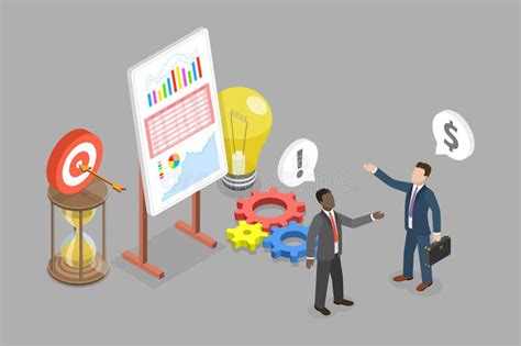 Kpi Isometric Stock Illustrations 445 Kpi Isometric Stock