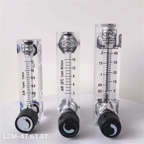 Lzm T Adjustable Air Flowmeter L Min Lift Minute Panel Small