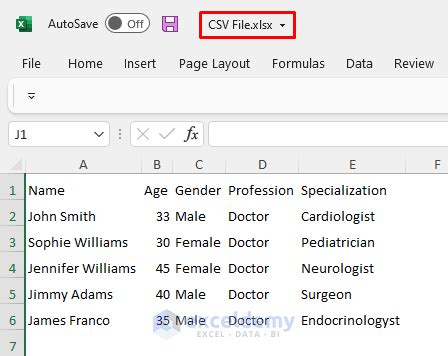 How To Convert CSV To Excel With Columns 5 Methods ExcelDemy