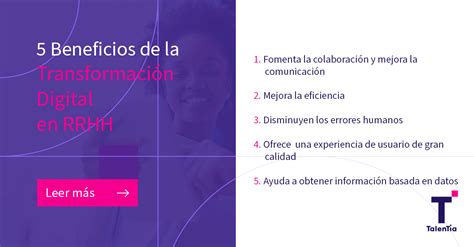 5 beneficios de la transformación digital de RRHH