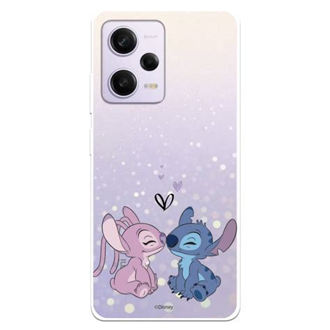 Capa Oficial Disney Angel Stitch Kiss Para Xiaomi Redmi Note 12 Pro