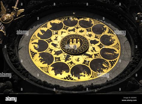 Prague Old Town Clock Tower Calendar Stock Photo Alamy