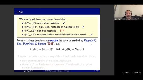 characteristic polynomials and multiplicative dependence of integer matrices igor shparlinski