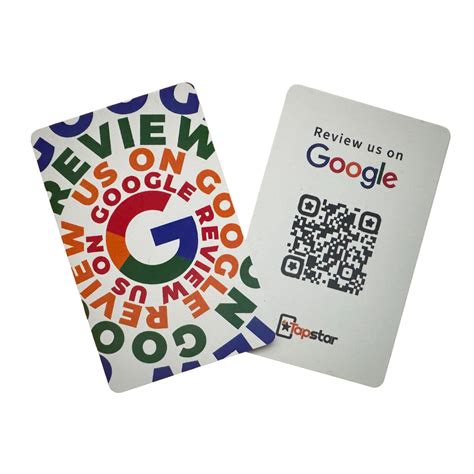 Custom Nfc Google Review Cards Etsy Canada