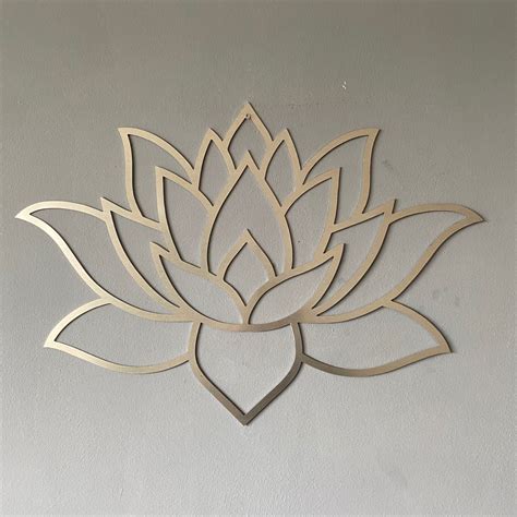 Lotus Flower Large Outdoor Metal Wall Art Garden Sculpture Etsy Artofit