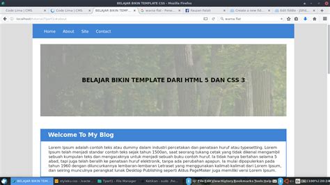 Cara Membuat Template Sederhana Dengan Html Dan Css