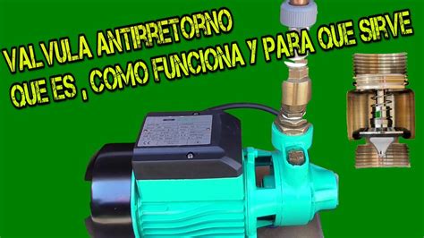Valvula Antirretorno Que Es Como Funciona Y Para Que Sirve Youtube