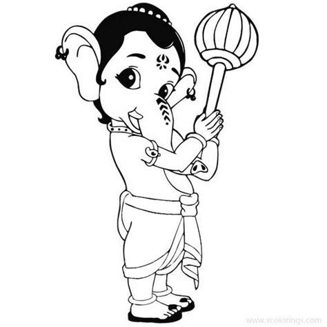 Ganesh Coloring Pages