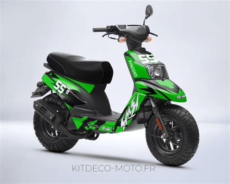 Kit déco MBK Booster 2004 2018 Craft Vert Boutique Kit Déco Moto