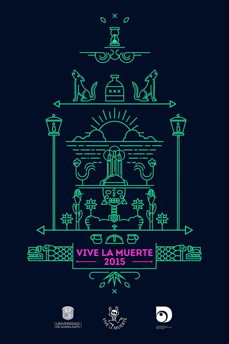 Cartel Vive La Muerte 2015 Behance