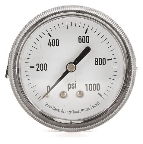 GRAINGER APPROVED Pressure Gauge 0 To 1000 Psi Range 1 4 In NPT 3