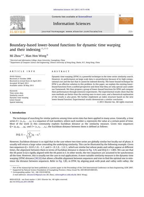pdf boundary based lower bound functions for dynamic time warping and their indexing dokumen