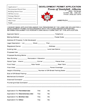 Fillable Online Town Of Midland Fillable Building Permit Application