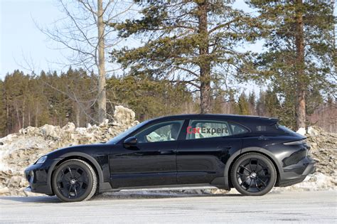 Porsche Taycan Facelifted Electric Car Spied With Minimal Camouflage