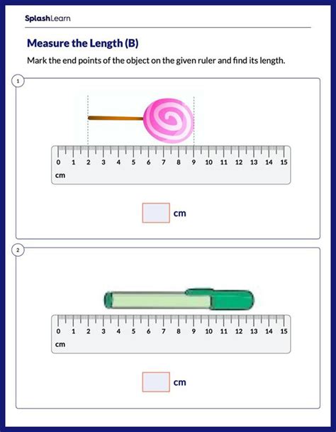 Measure Length Using Ruler Math Worksheets Splashlearn Worksheets