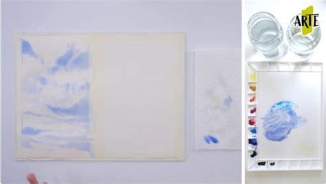 Cómo Pintar Nubes Con Acuarela ArteEscuela