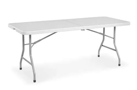 Mesa Plegable A La Mitad Económica 183x76cm Blanca Uline Meses