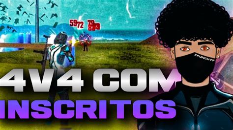 FREE FIRE AO VIVO XPUNCH FF REVELA 4x4 E 6X6 INSCRITOS