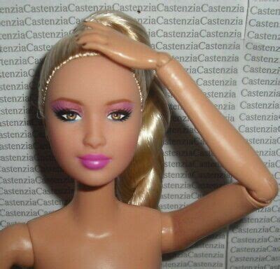 NUDE BARBIE MATTEL KEITH HARING BLONDE BRAIDED ARTICULATED JOINTED DOLL