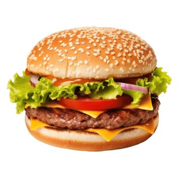 Delicious Hamburger Isolated On Png Background Hamburger Burger Png