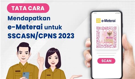 Cara Beli Dan Menggunakan E Materai Untuk Daftar CPNS 2023 Artikel BLOG