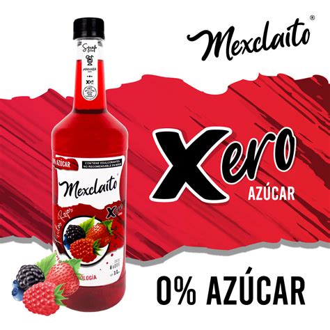 Mexclaito Xero 0 Azúcar Jarabe Syrop sabor Frutos Rojos 1 Litro