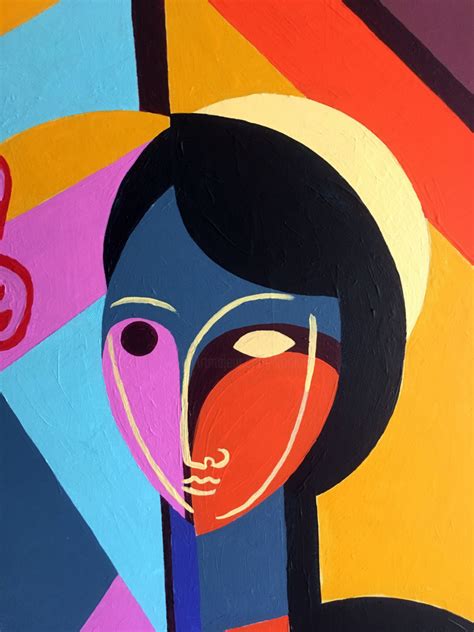 Woman With Red Roses Painting By Koola Adams Artmajeur