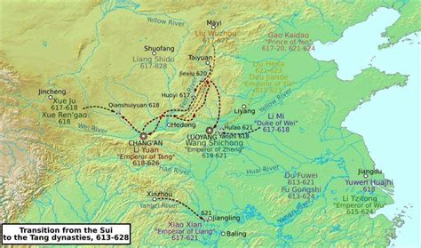 Tang And Song Dynasty Map