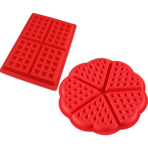 Limeo Molde Para Gofres De Silicona Forma De Waffle Moldes Para Hornear