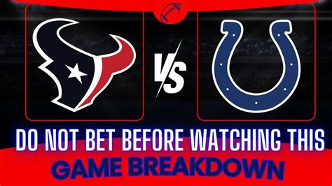 Houston Texans Vs Indianapolis Colts Prediction And Picks NFL Picks