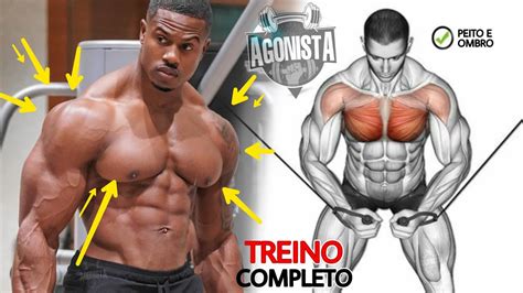 Exerc Cios Treino De Peito E Ombro Completo Youtube