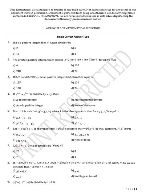 4 principle of mathematical induction pdf algebra mathematical logic