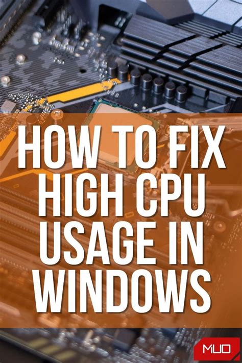 How To Fix High CPU Usage In Windows Life Hacks Computer Computer