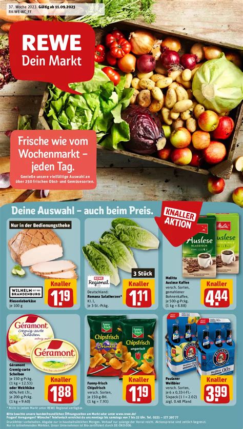 Aktueller Prospekt Rewe Prospekte Von Bis Eprospekt