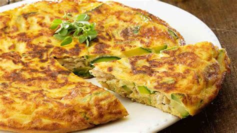 Tortilla Espagnole Aux Courgettes Et Au Thon Fabuleuse