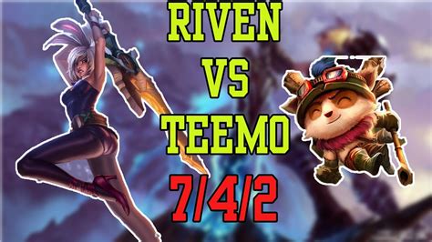 Riven Vs Teemo 12 1 LOL 4 Solo Kill Jung Auto Camp CML CML