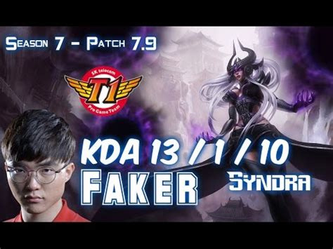 Skt T Faker Syndra Vs Orianna Mid Patch Kr Ranked Youtube