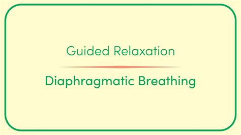 Diaphragmatic Breathing Youtube