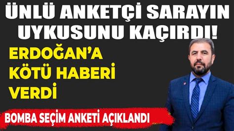 Ünlü anketçi Mehmet Ali Kulat Sarayın uykusunu kaçırdı Bomba seçim