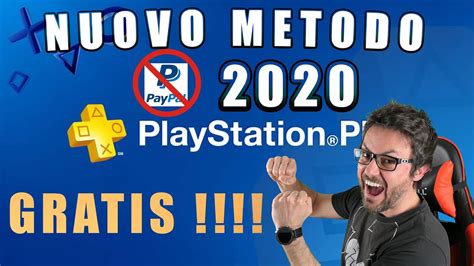 PLAYSTATION PLUS GRATIS NUOVO Metodo Senza PAYPAL Per Avere Il PS