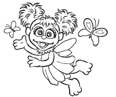 Abby Sesame Street Coloring Pages Clip Art Library