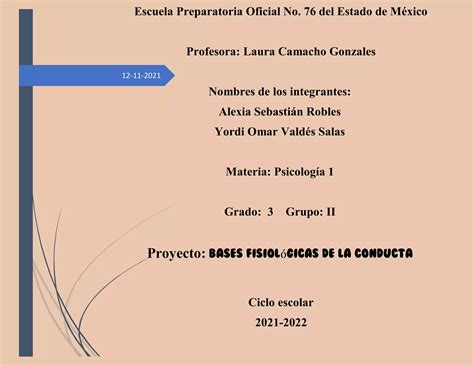 BASES FISIOLOGICAS DE LA CONDUCTA Pdf