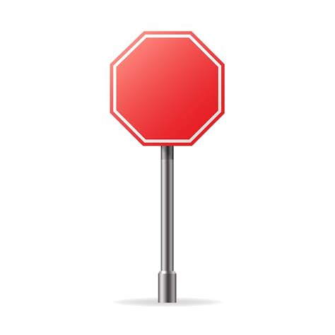 Icono de señal de stop vectorial ilustración vectorial Vector Premium