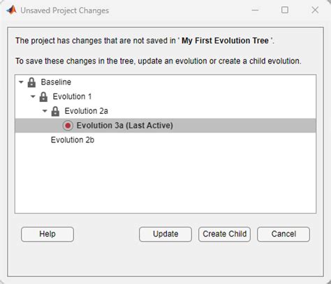 manage evolutions and evolution trees matlab and simulink mathworks 日本