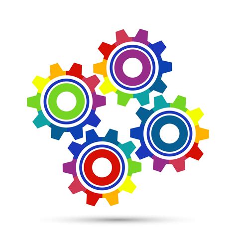 Colorful Gears Clipart