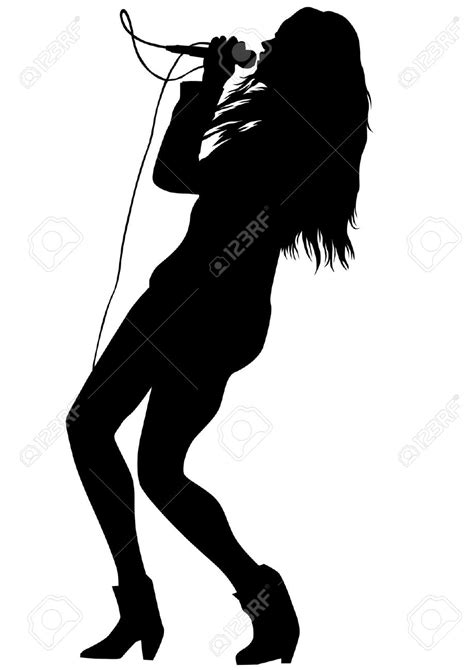 Clipart Female Singer Clipground