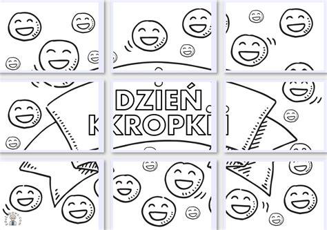 Kolorowanki XXL Dzień Kropki do druku za darmo