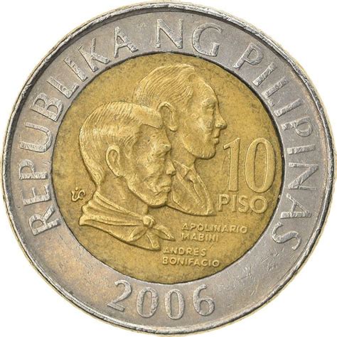 Philippines 10 Piso Apolinario Mabini Coin KM278 2000 2017 EBay