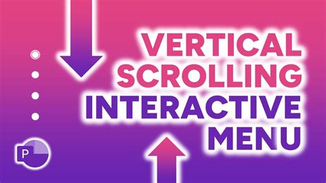 How To Create A Vertical SCROLLING INTERACTIVE MENU Using The MORPH